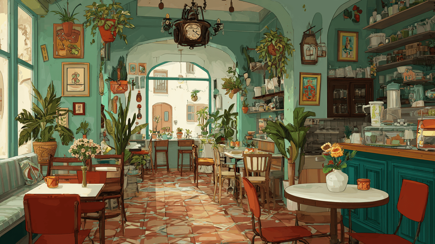 Bohemian Café Themes: Eclectic Vibes for Creative Spaces - Digital ...